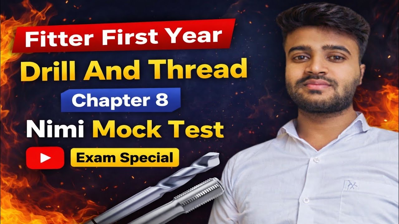 ITI Fitter 1st Year: Drill and Thread (Chapter 8) | Nimi Mock Test ...