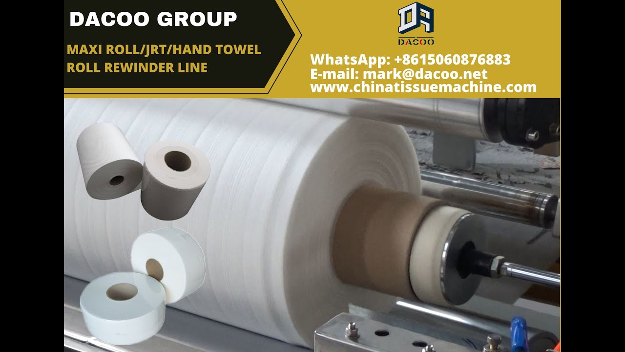 Maxi Jumbo Roll Toilet Paper Roll JRT Hand Towel Roll Machine ...