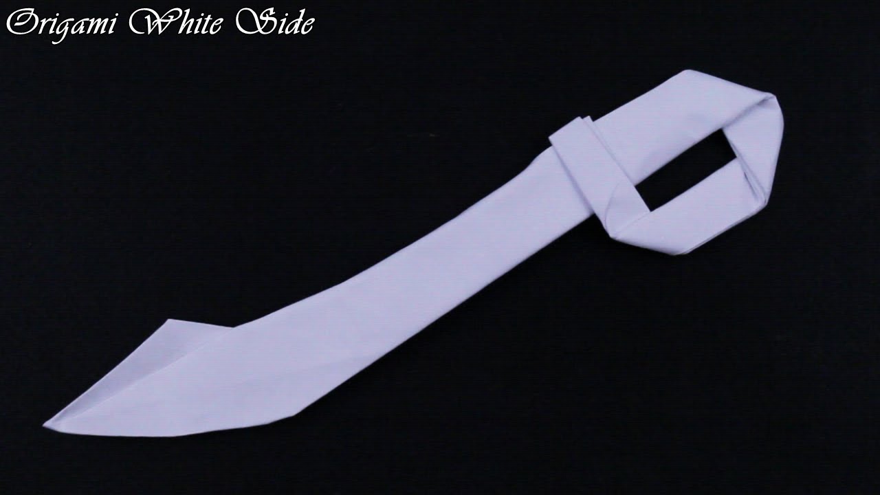 How to make a saber out of paper. Origami Saber - YouTube
