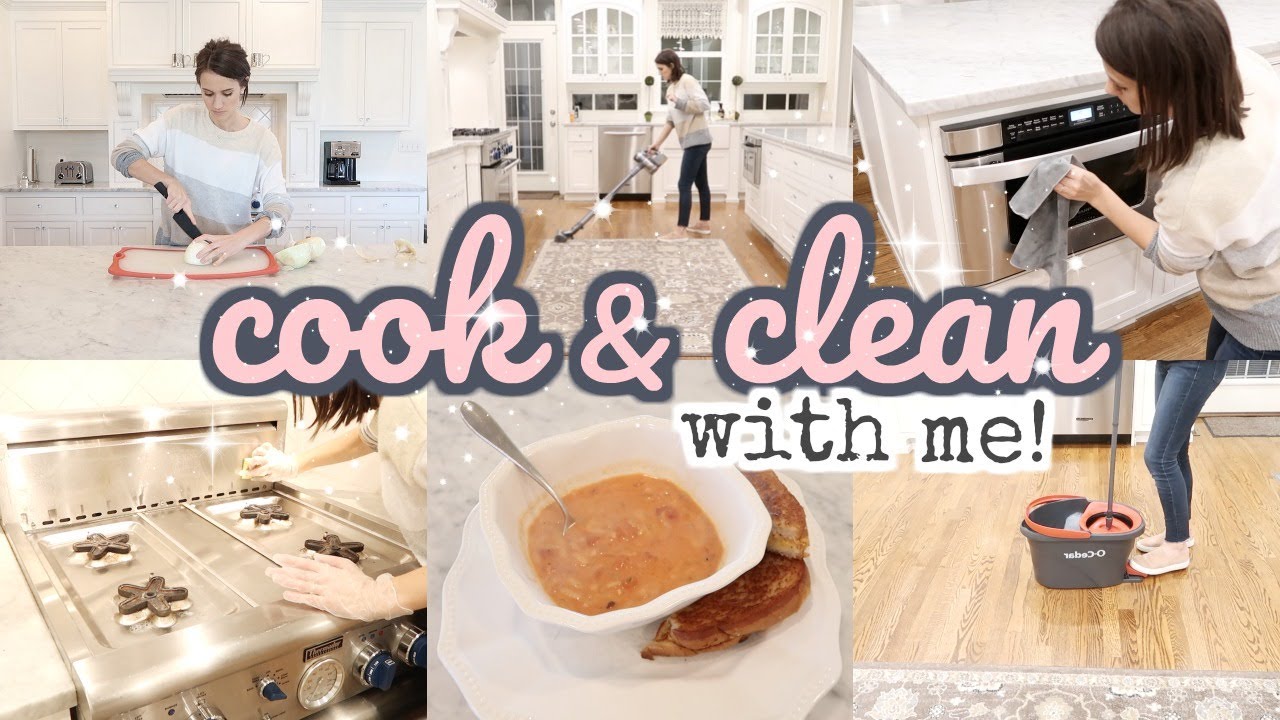 COOK AND CLEAN WITH ME 2020 // EXTREME CLEANING MOTIVATION // EASY MEAL ...