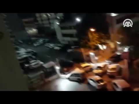 Emniyet Müdürlüğü'ne inmeye çalışan helikopter