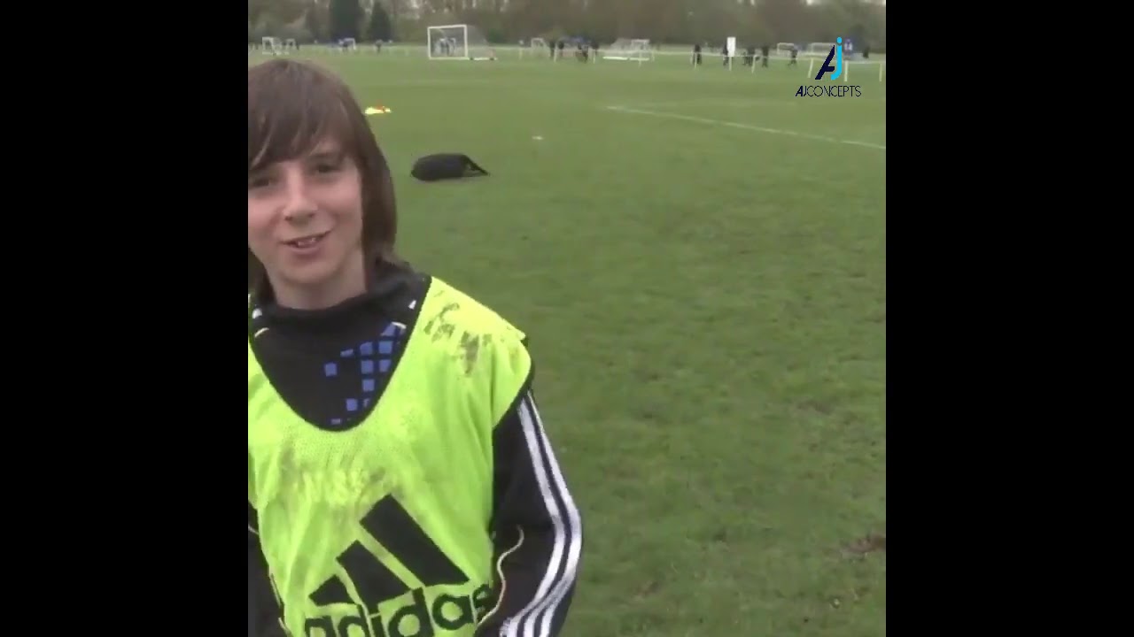 Young Mason Mount practicing a freekick similar to one against Wolves ...