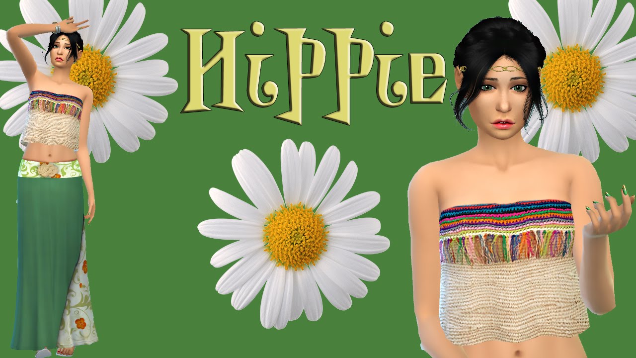 The Sims 4: CAS ~ Hippie - YouTube