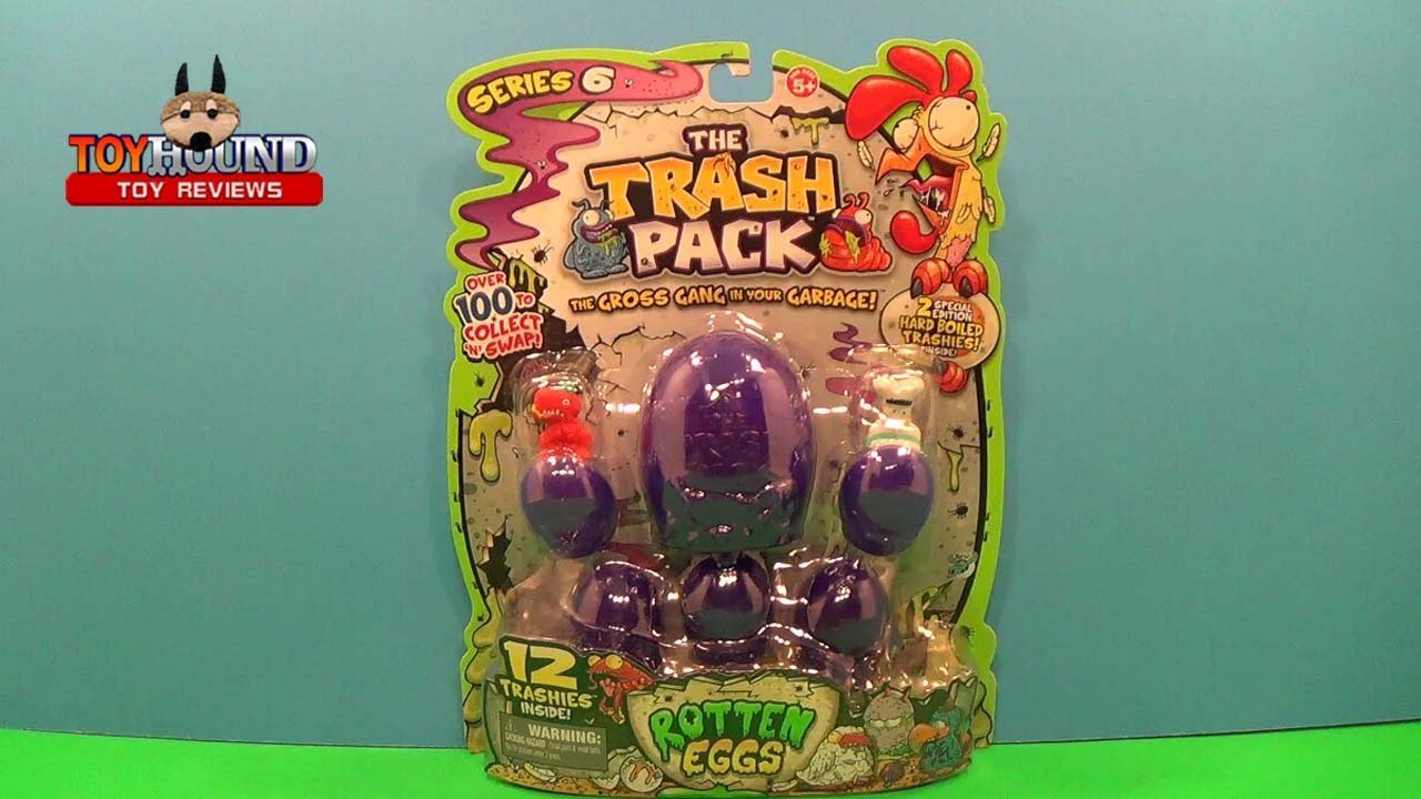 The Trash Pack Series 6 Rotten Eggs 12 Pack Toy Openingtoy Review Youtube