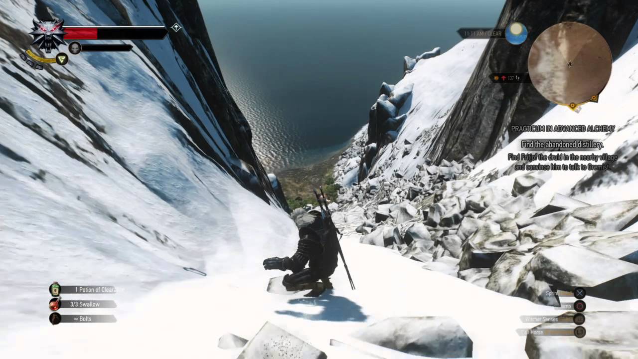 The Witcher 3 SNOW SKI - YouTube