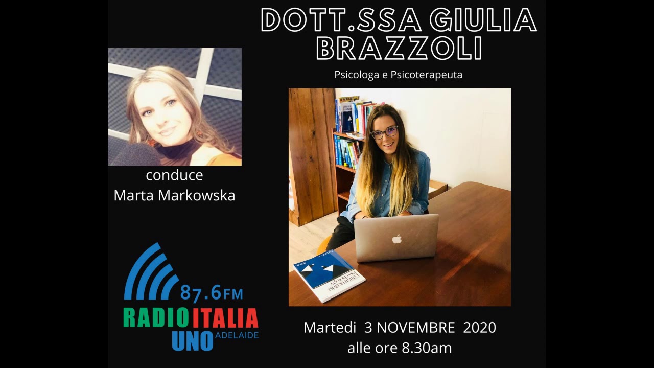 Intervista con Psicologa e Psicoterapeuta Dott ssa Giulia Brazzoli ...