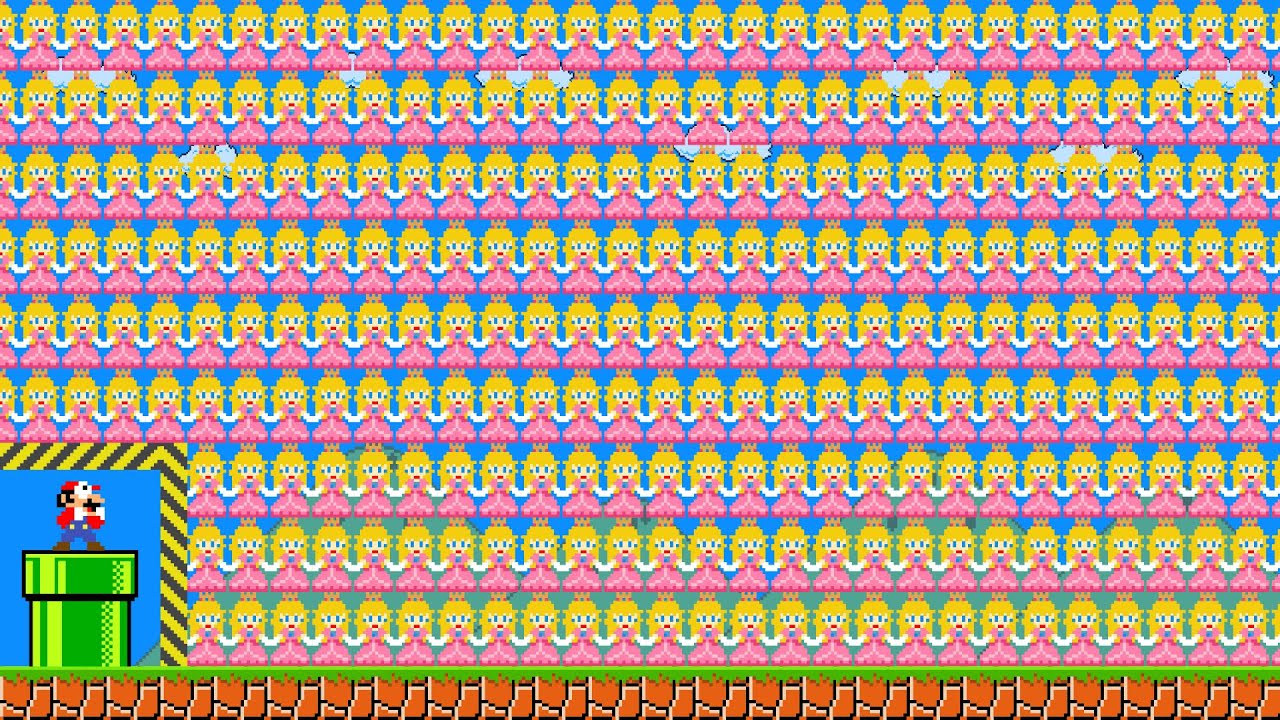 If Mario Had Too Many Princess Peach Clones in Super Mario Bros. - YouTube