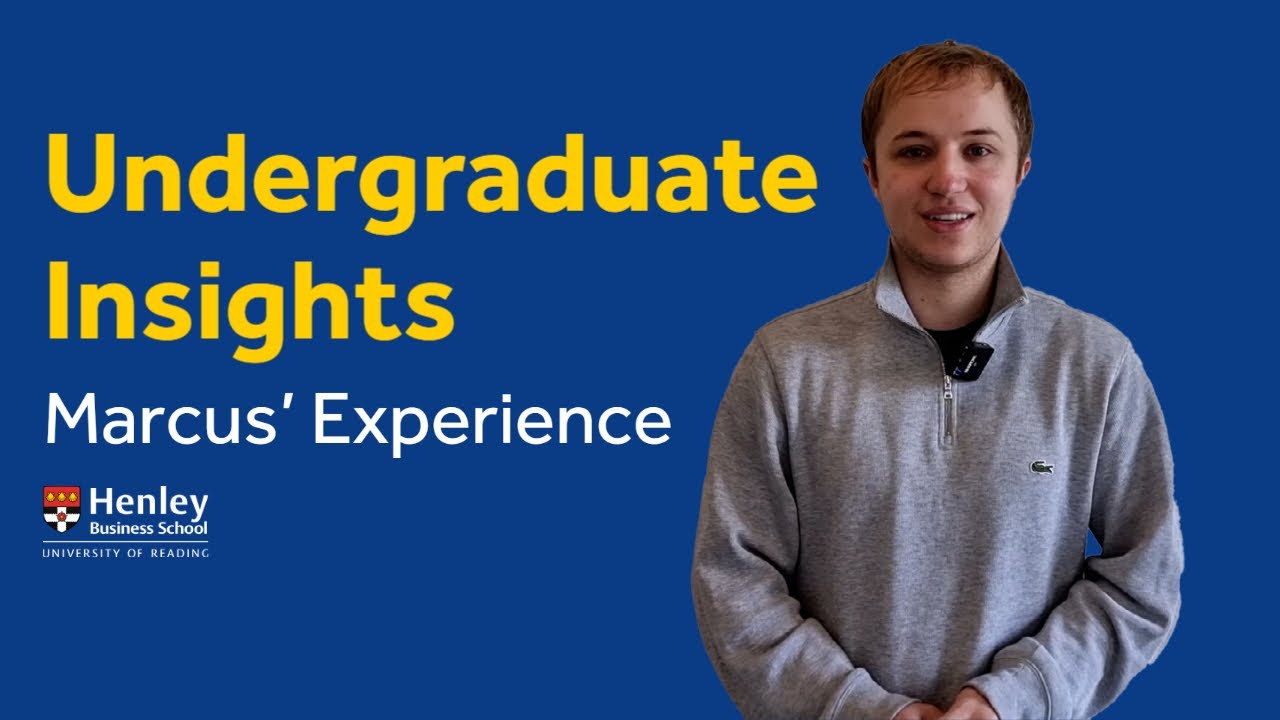 Undergraduate insights | Marcus's experience - YouTube