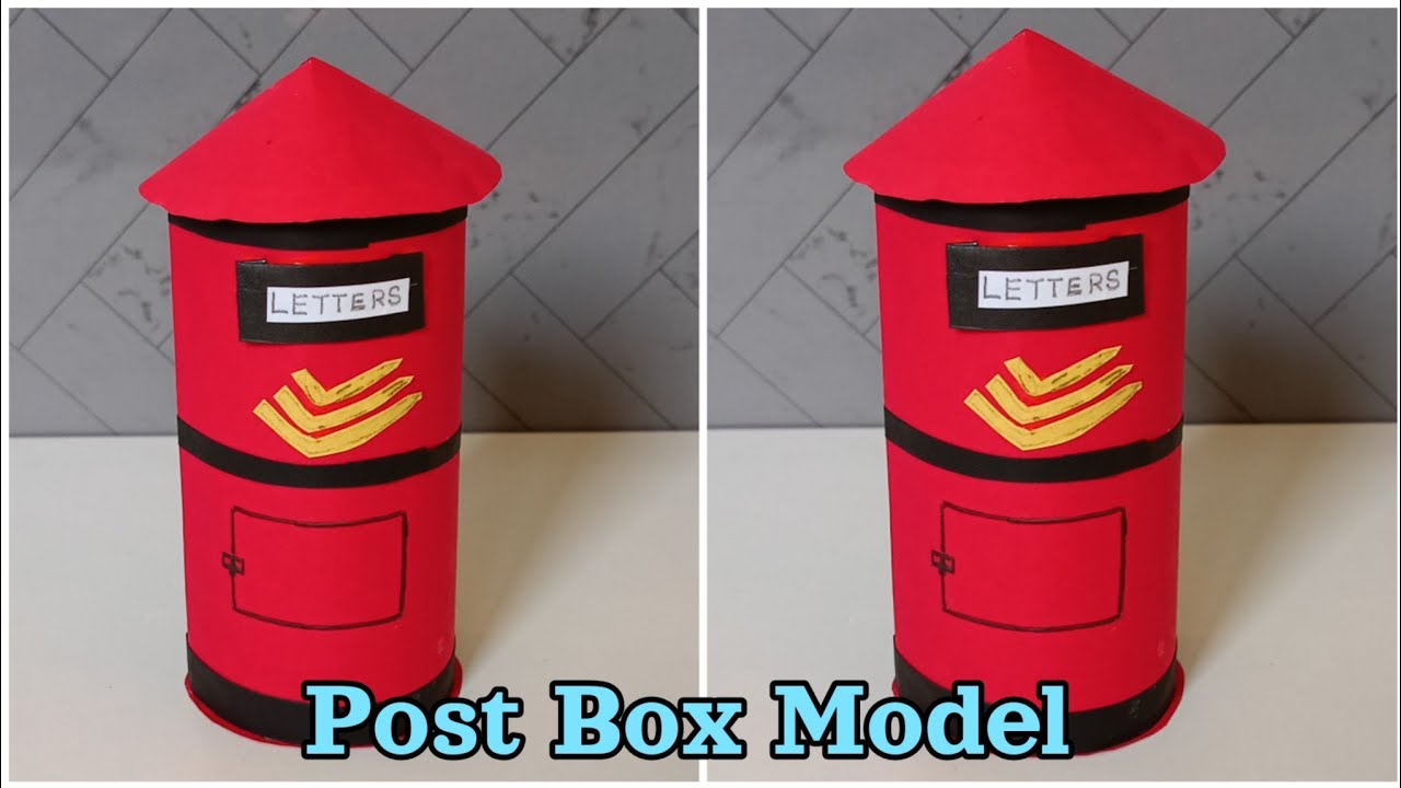 Post Box Making using Paper | How to Make Letter Box | Craft Ideas ...