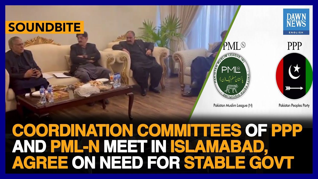 Coordination Committees Of PPP, PML-N Agree On Need For Stable Govt ...