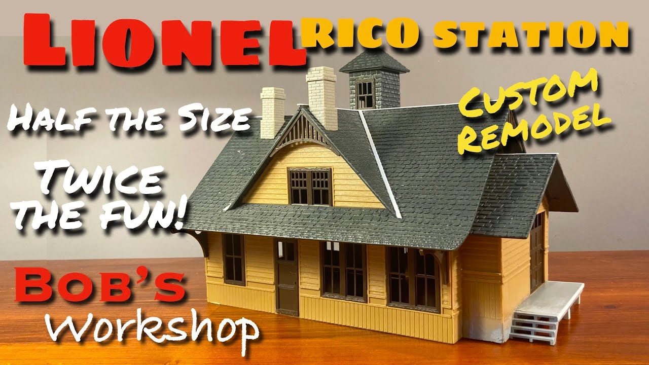 Cutting Lionel's RICO STATION in HALF! Detailing & Customizing a ...