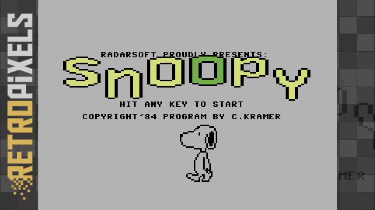 Snoopy (C64, 1984) - YouTube