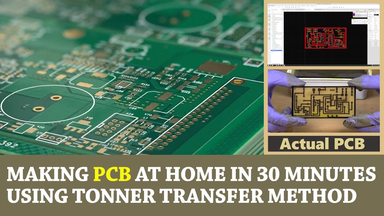 Make PCB at Home in 30 minutes - DIY PCB - YouTube