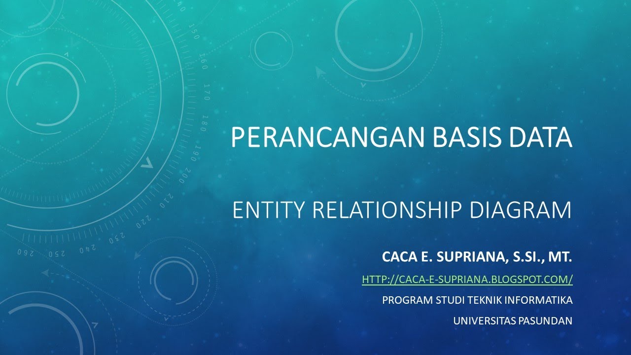 Perancangan Basis Data : Entity Relationship Diagram - YouTube