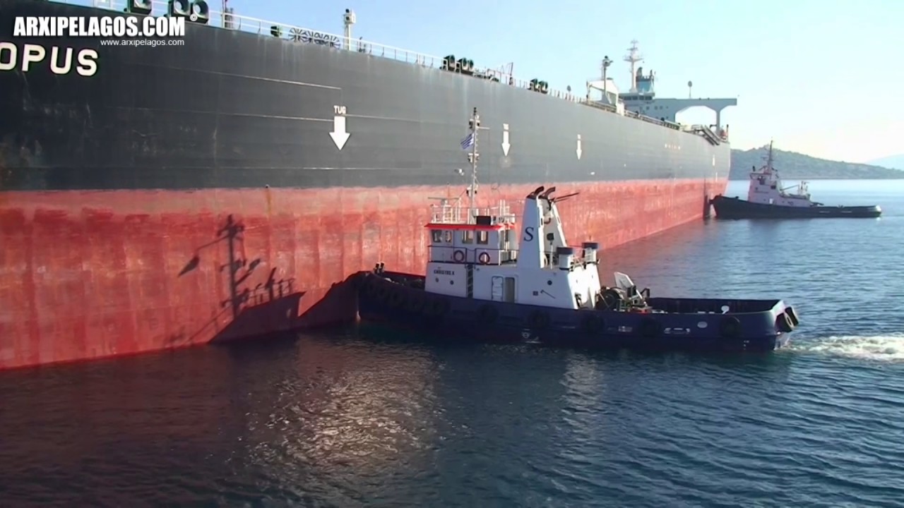 MARAN CANOPUS - Crude Oil Tanker DEPARTURE FROM PACHI MEGARA - YouTube