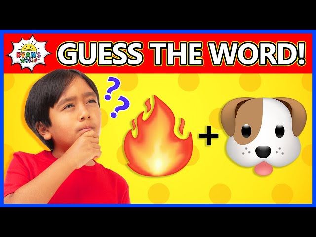 Guess The Emoji Challenge Game with Ryan! - Videos For Kids