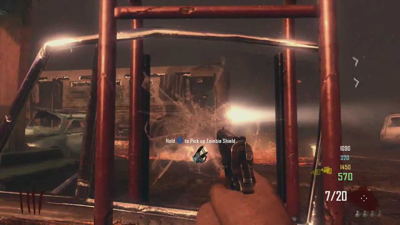 Black Ops 2 Zombies- How to Build Zombie Shield and Turbine - YouTube