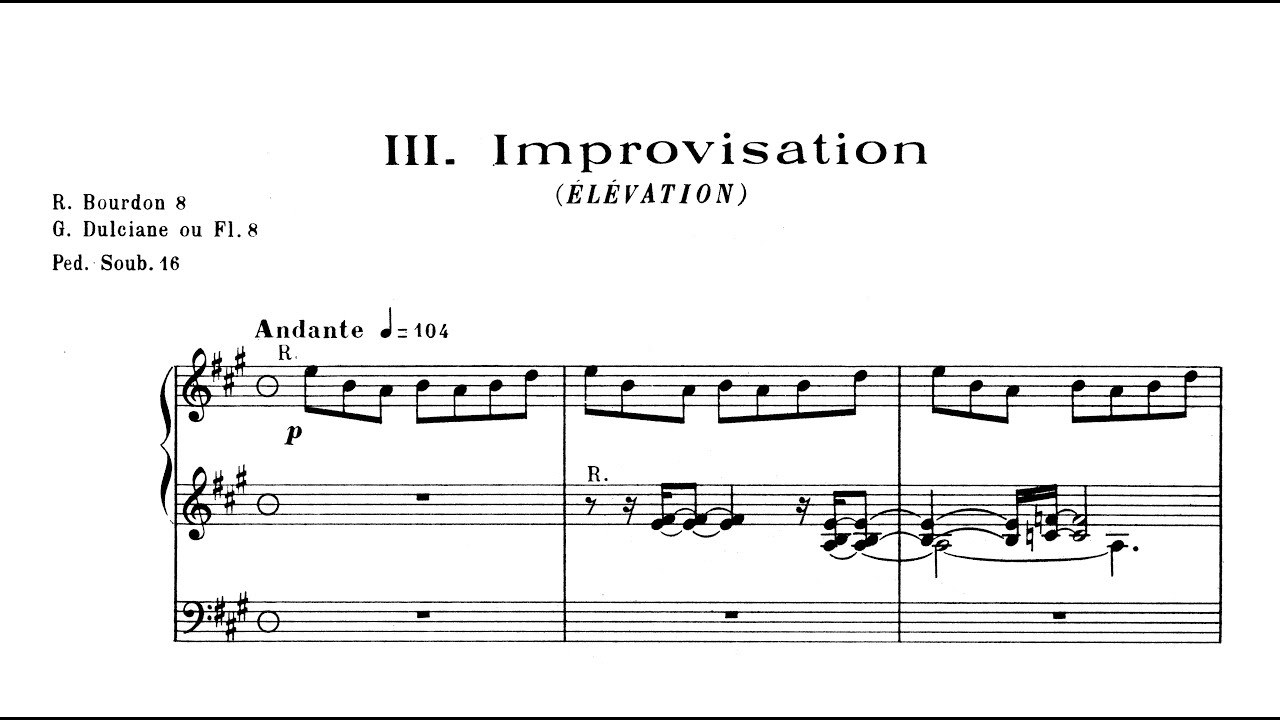 Langlais: Suite medievale - III. Improvisation - YouTube