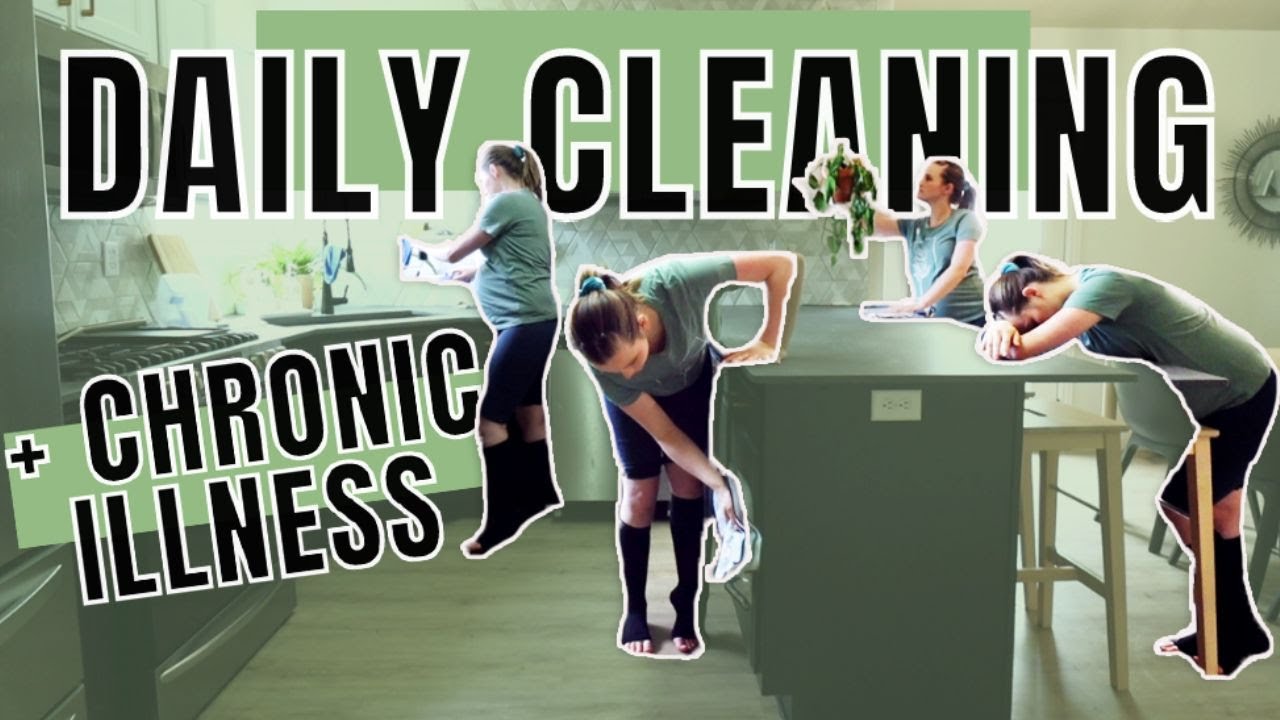Daily Chronic Illness Cleaning Routine! | My Routine + TIPS! - YouTube