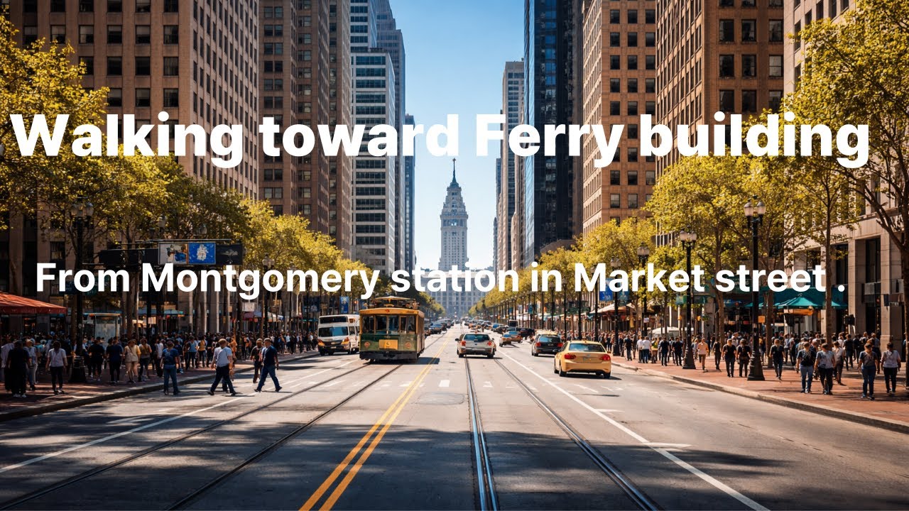 Real street walk video from Montgomery Station in Market Street to ...