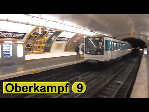Métro de Paris : Oberkampf | Ligne 9 ( RATP MF67 ) - YouTube