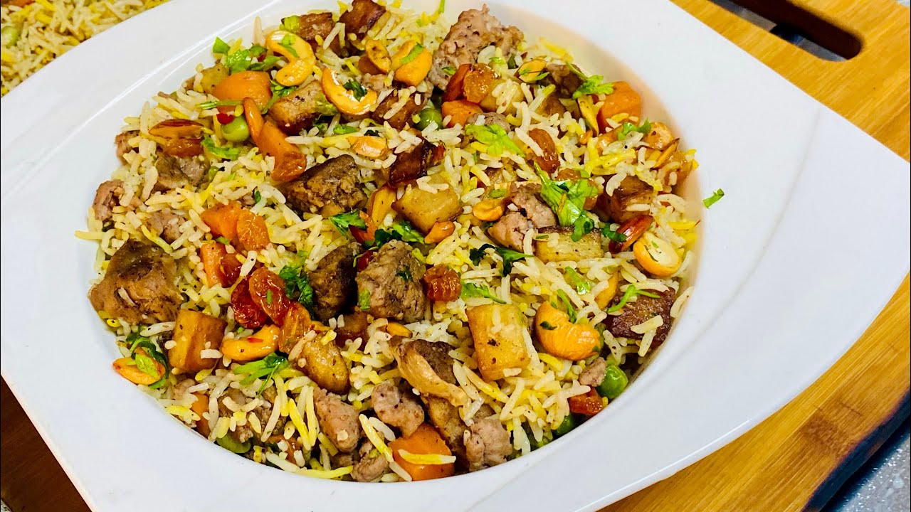 Iraqi Kurdish biriyani recipe | Arabic Smoked beef Biriyani | 241st ...