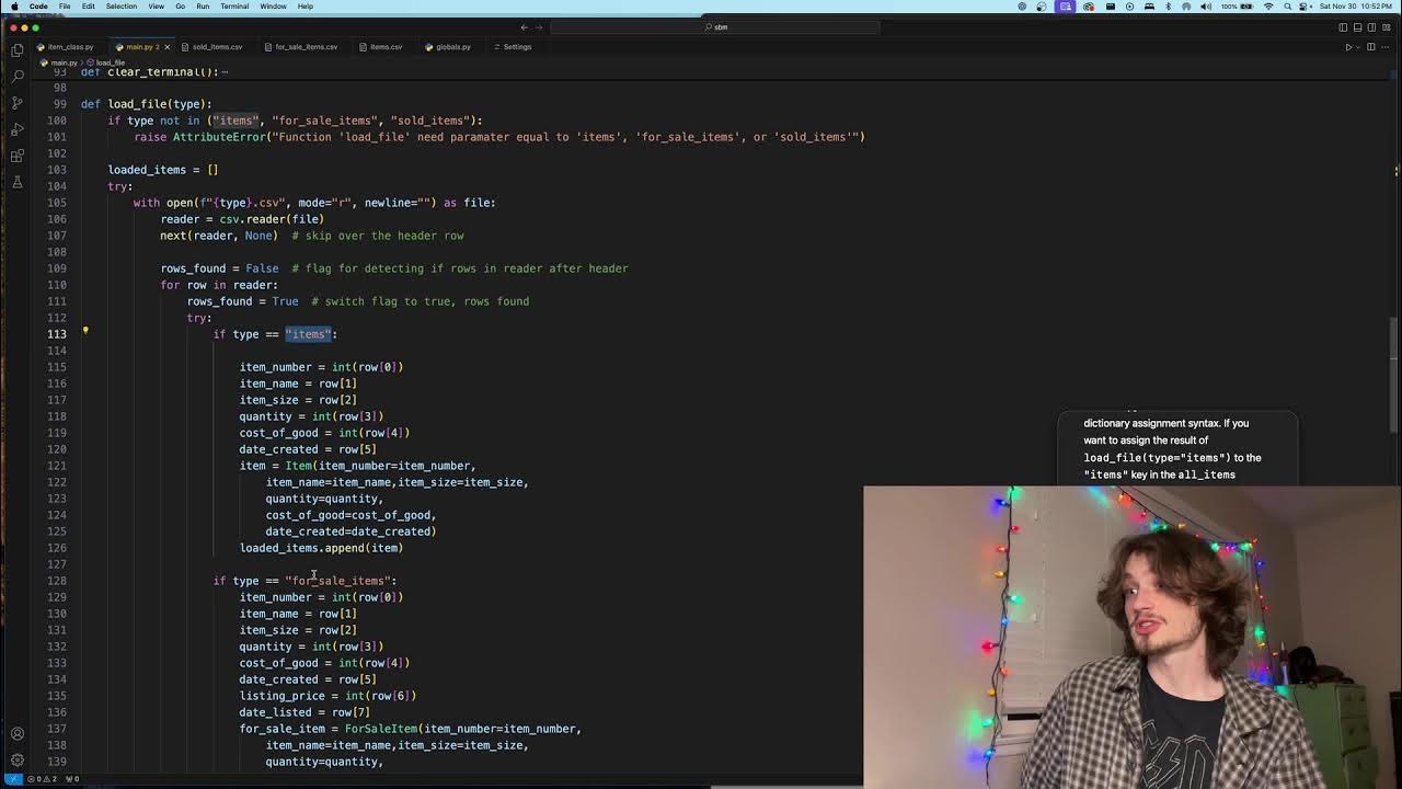 Teaching Myself Python LIVE 🔴 | Data Structures and Algorithms in Python & Project | 11-30-2024 ...