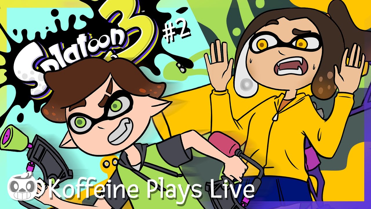 ZEE AND LISA INKOMING | Koffeine Plays Splatoon 3 Splatfest - YouTube