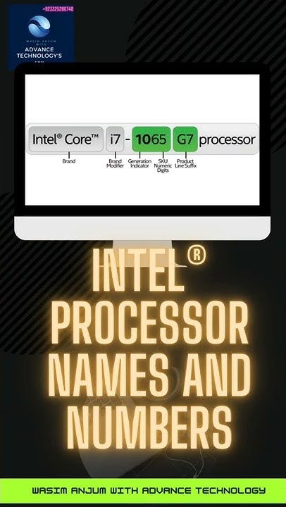 Intel® Processor Names and Numbers - YouTube