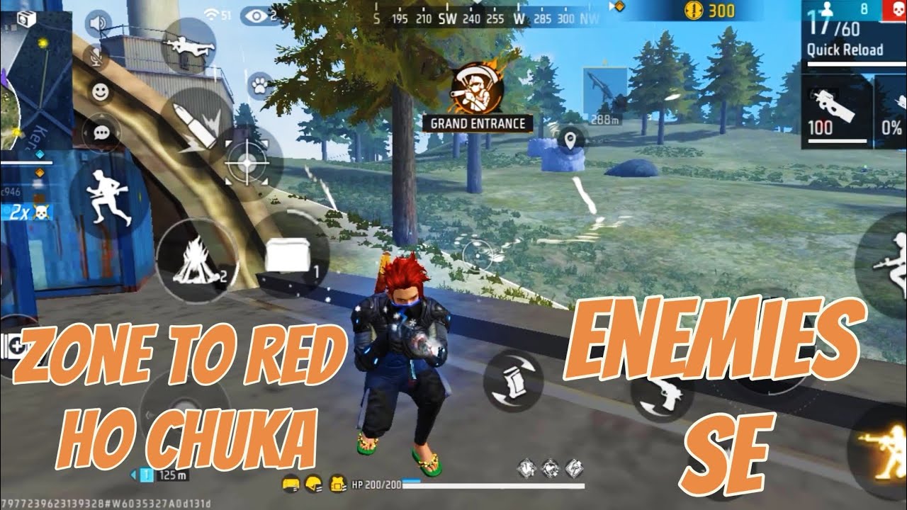 Zone To Red Enemies Se l Garena free fire l - YouTube