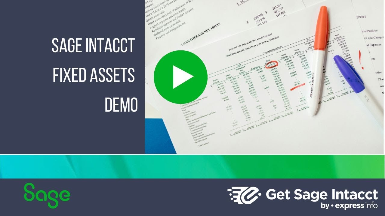 Sage Intacct Fixed Assets - YouTube