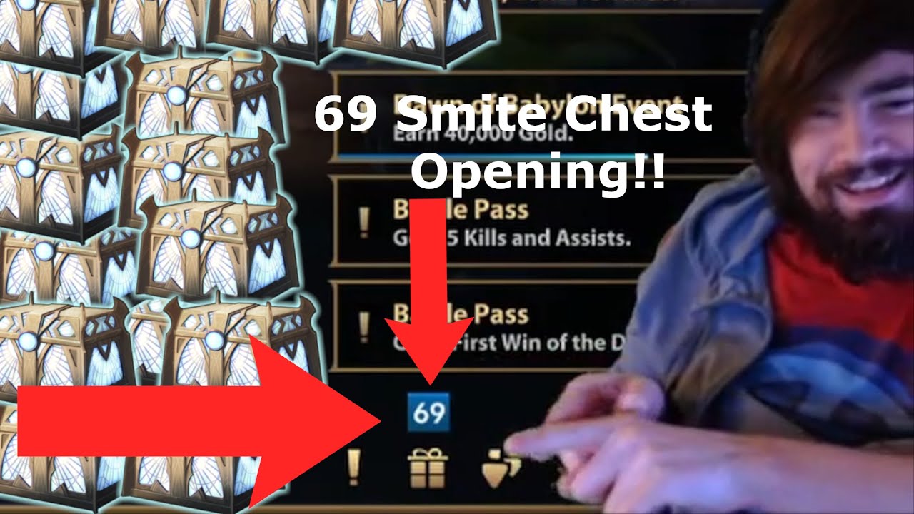 69 SMITE CHEST OPENING!! - YouTube