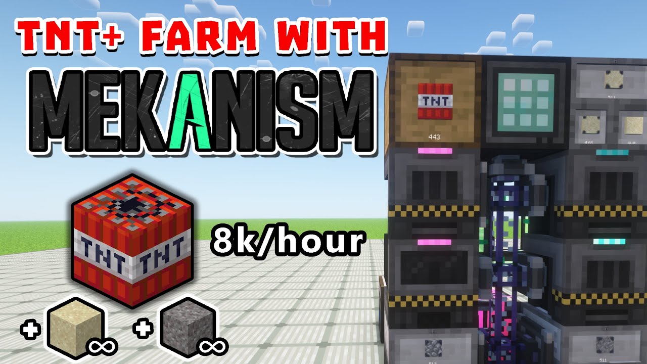 Neat Tnt Farm with Mekanism! | Step-By-Step Tutorial - YouTube