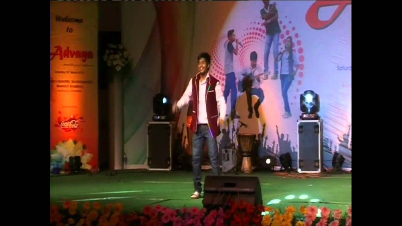 Aurora Bandlaguda Annual Day Celebrations 2014 - Song by Sumit Halder - YouTube