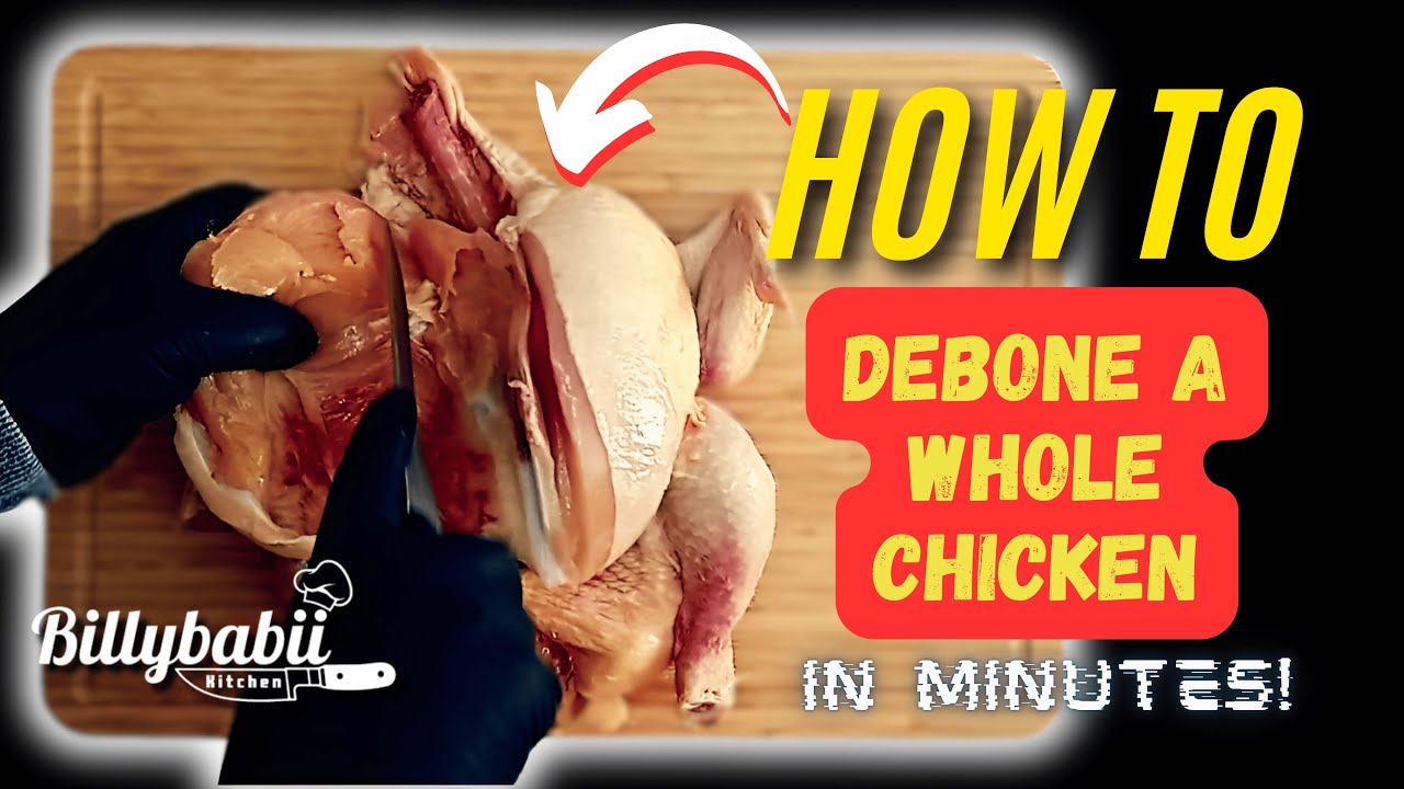 How to Debone a Whole Chicken in Minutes! - YouTube