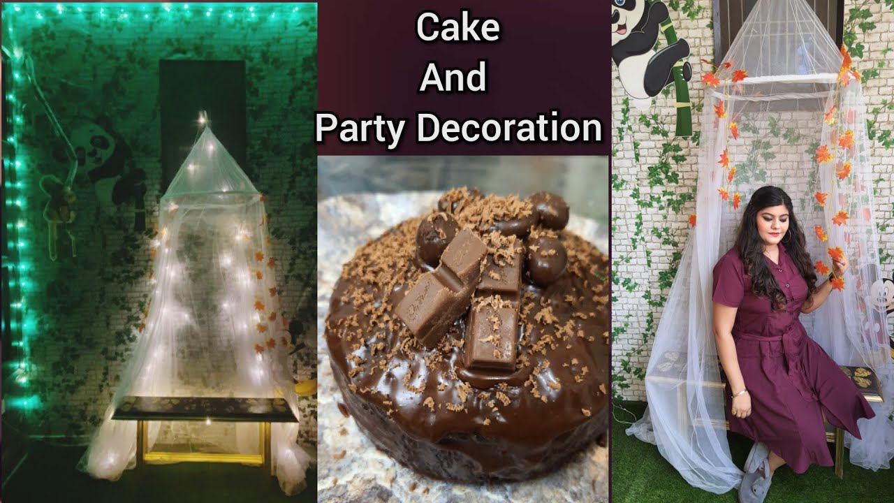 How to make Cake at home || Party Decoration - YouTube