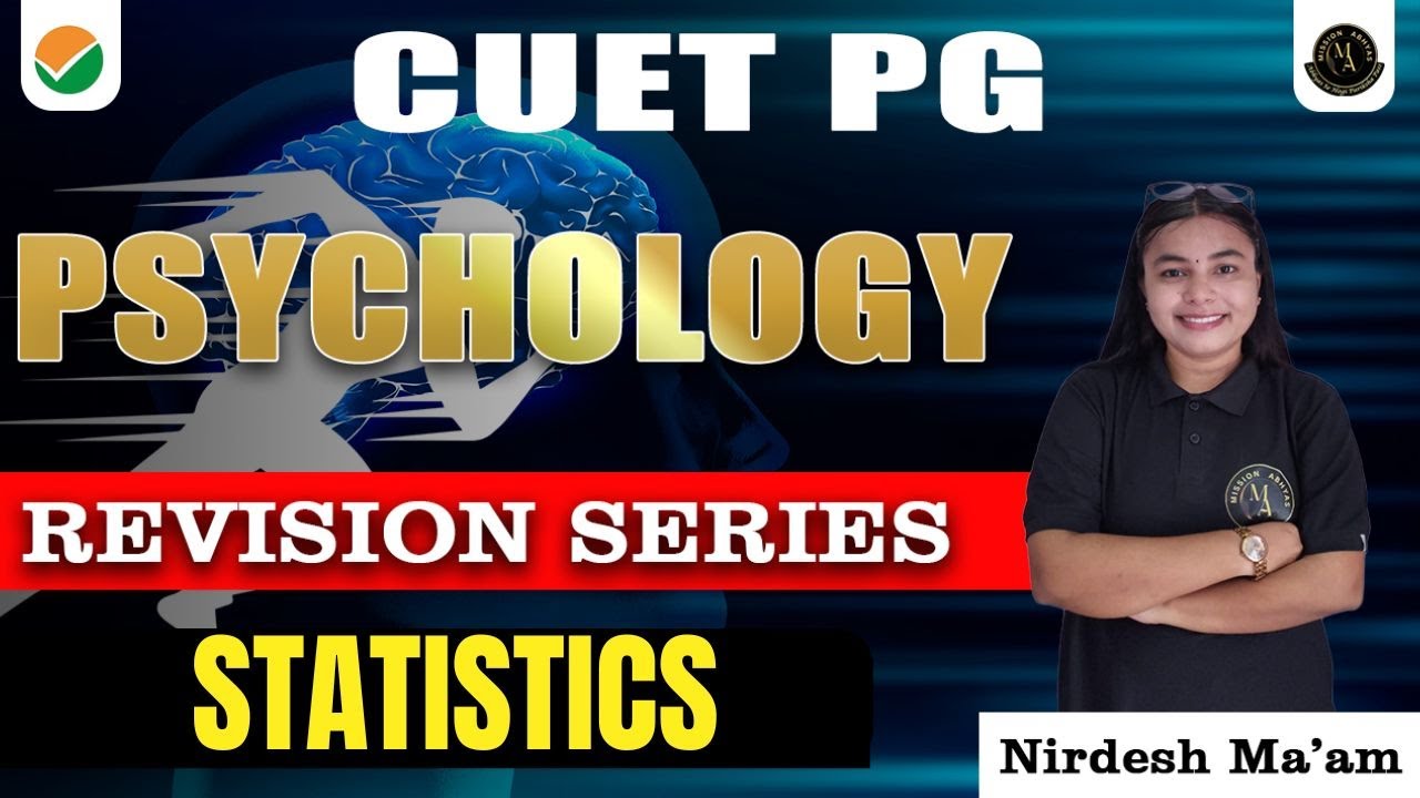 😱 CUET PG PSYCHOLOGY | REVISION SERIES | STATISTICS | CUET PG EXAM 2025 ...