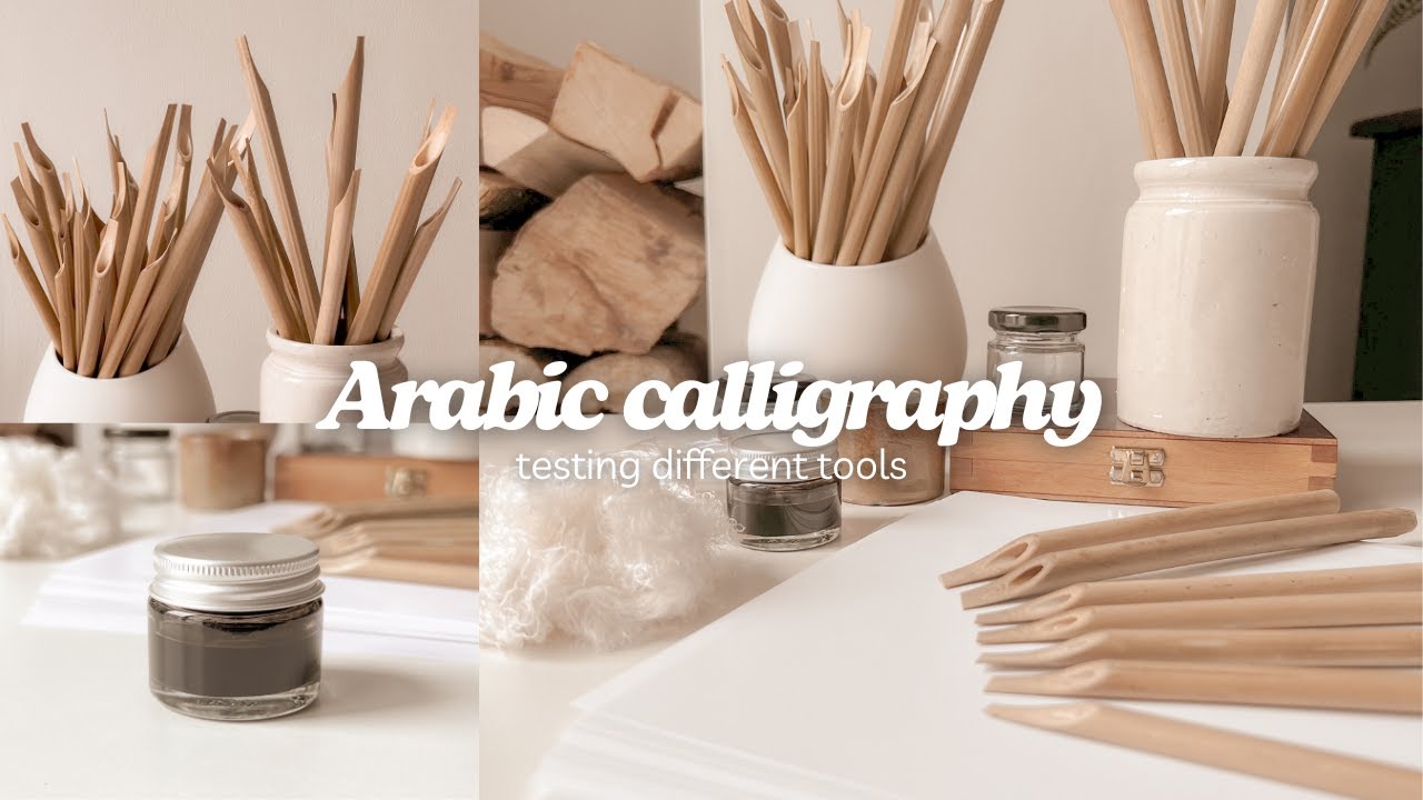 Arabic Calligraphy for beginners | testing different pens, how to use ...