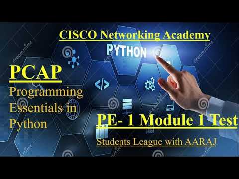 Cisco Programming Essentials in Python - PCAP | PE 1 Module 1 Test ...