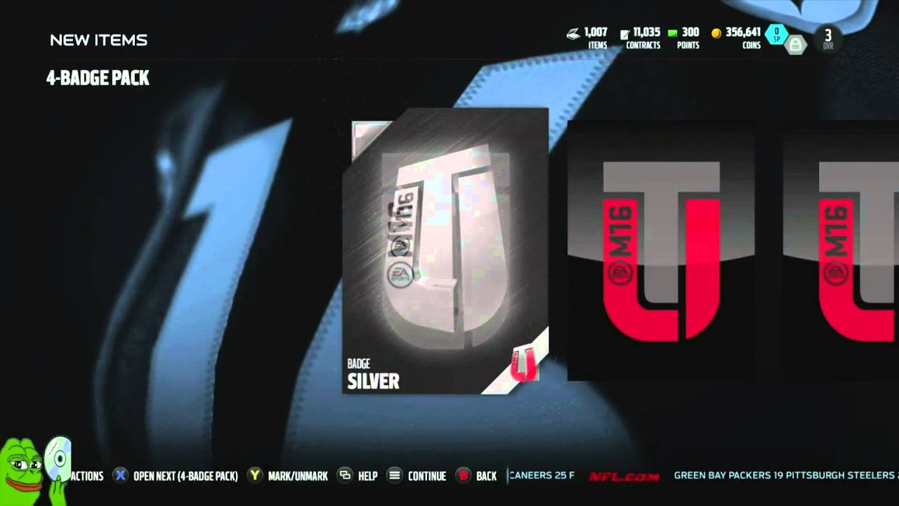 Madden 16 Ultimate Team :: 140+ Badge Pack Opening! ::-XBOX ONE Madden ...