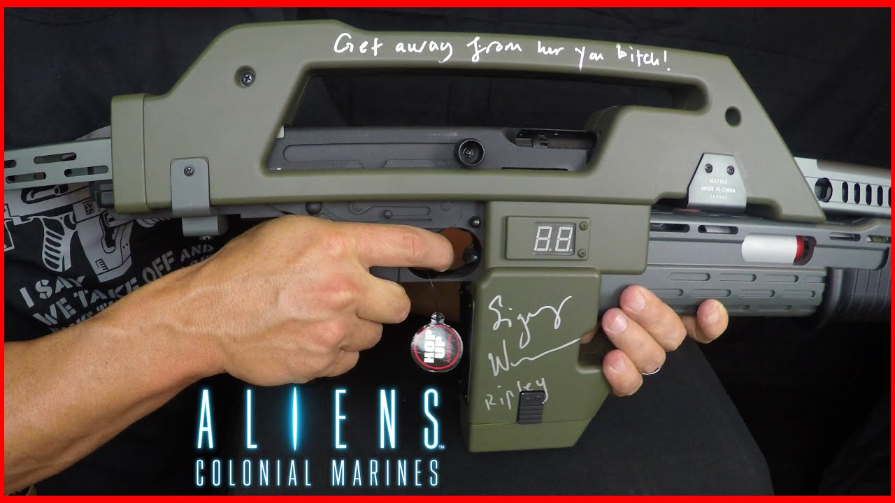 M41-A Pulse Rifle Replica (AirSoft - Matrix) #10 of 20 Signed by ...