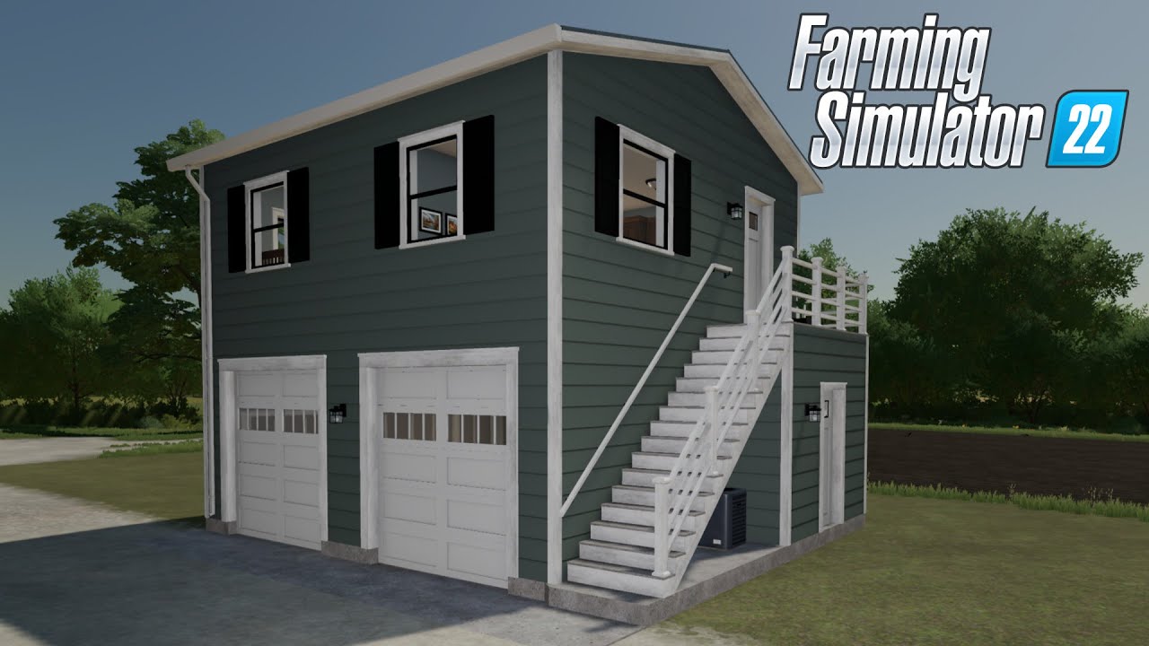 American Garage With Apartment - Farming Simulator 2022 [FS 22 LS 22 ...