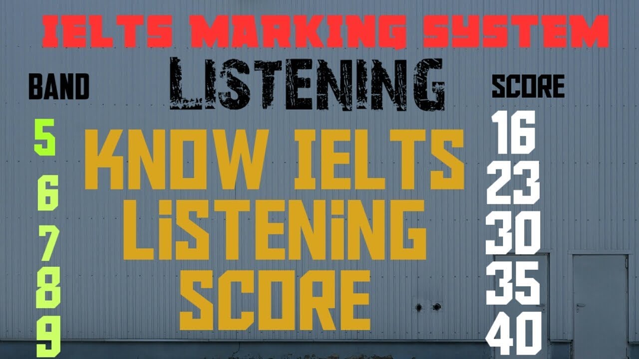 #Listening #Band #Score Listening band score// count your listening ...