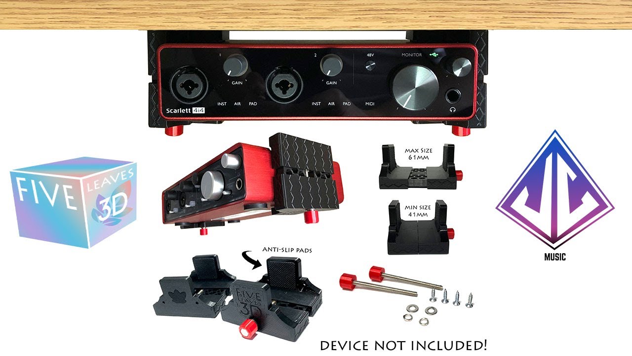 Universal Studio Desk Mounting Bracket For Device & Audio Interface ...