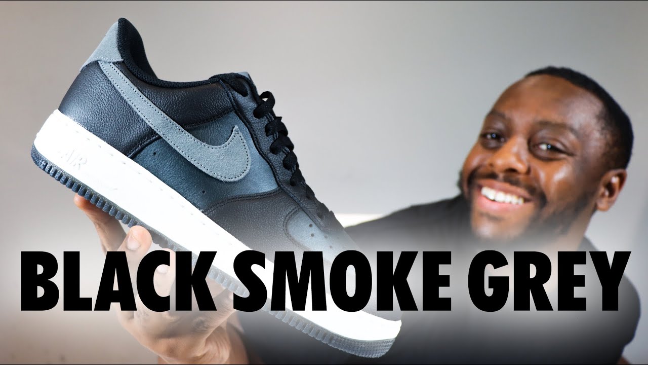 Nike Air Force 1 LV8 Black Smoke Grey On Foot Sneaker Review ...