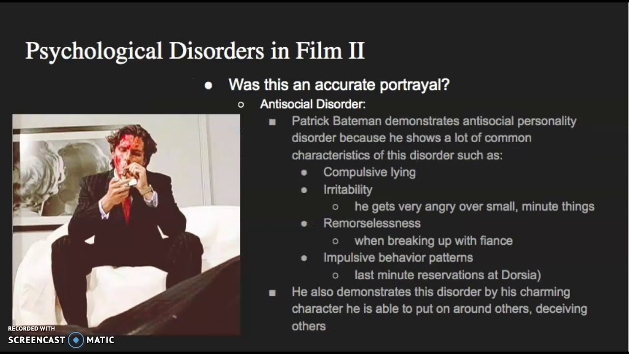 Patrick Bateman Diagnosis - YouTube
