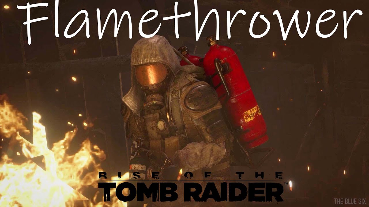 Rise of the Tomb Raider - Flamethrower Boss Fight - YouTube