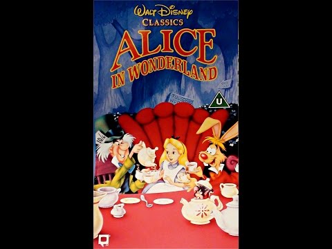 Digitized opening to Alice in Wonderland (UK VHS - version 2)