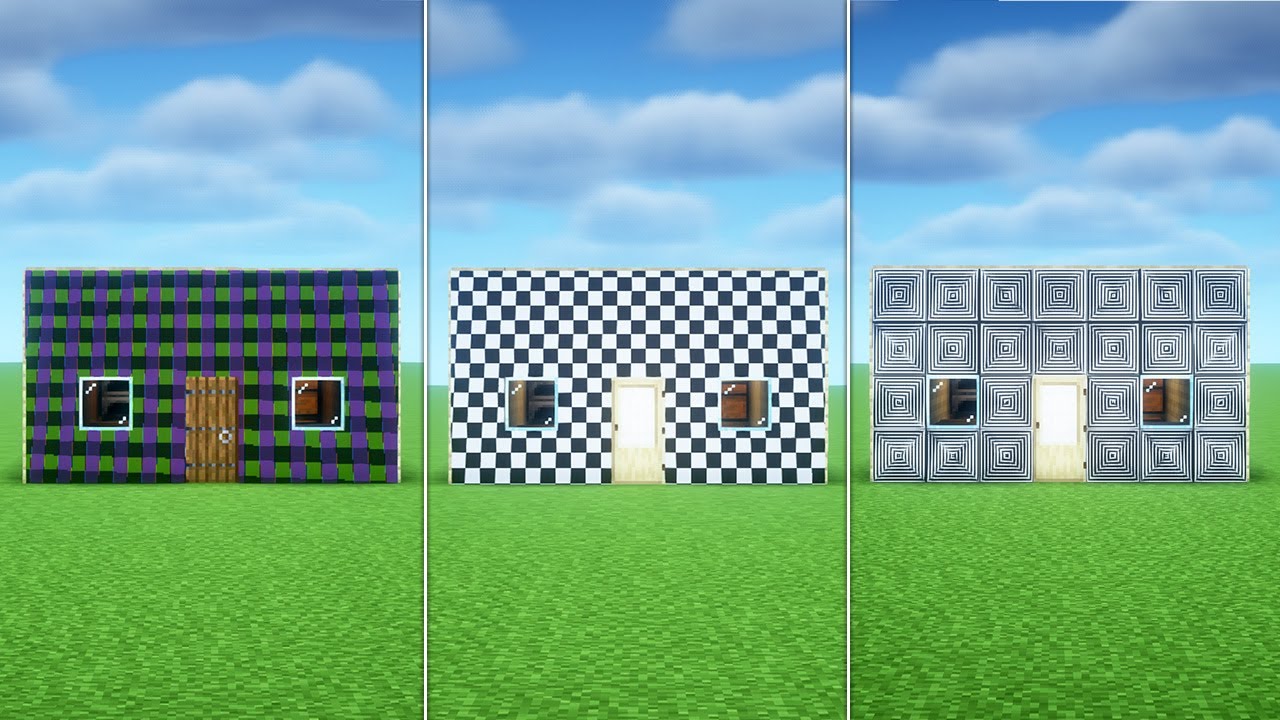 Minecraft Optical Illusion House