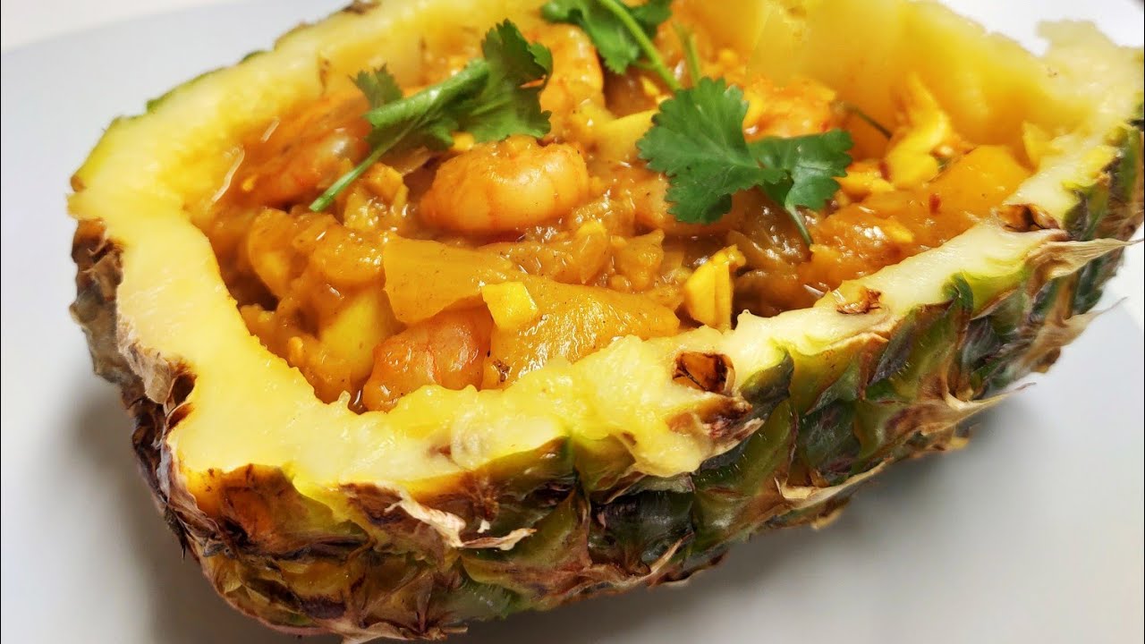 Spicy Pineapple Prawn recipe - YouTube